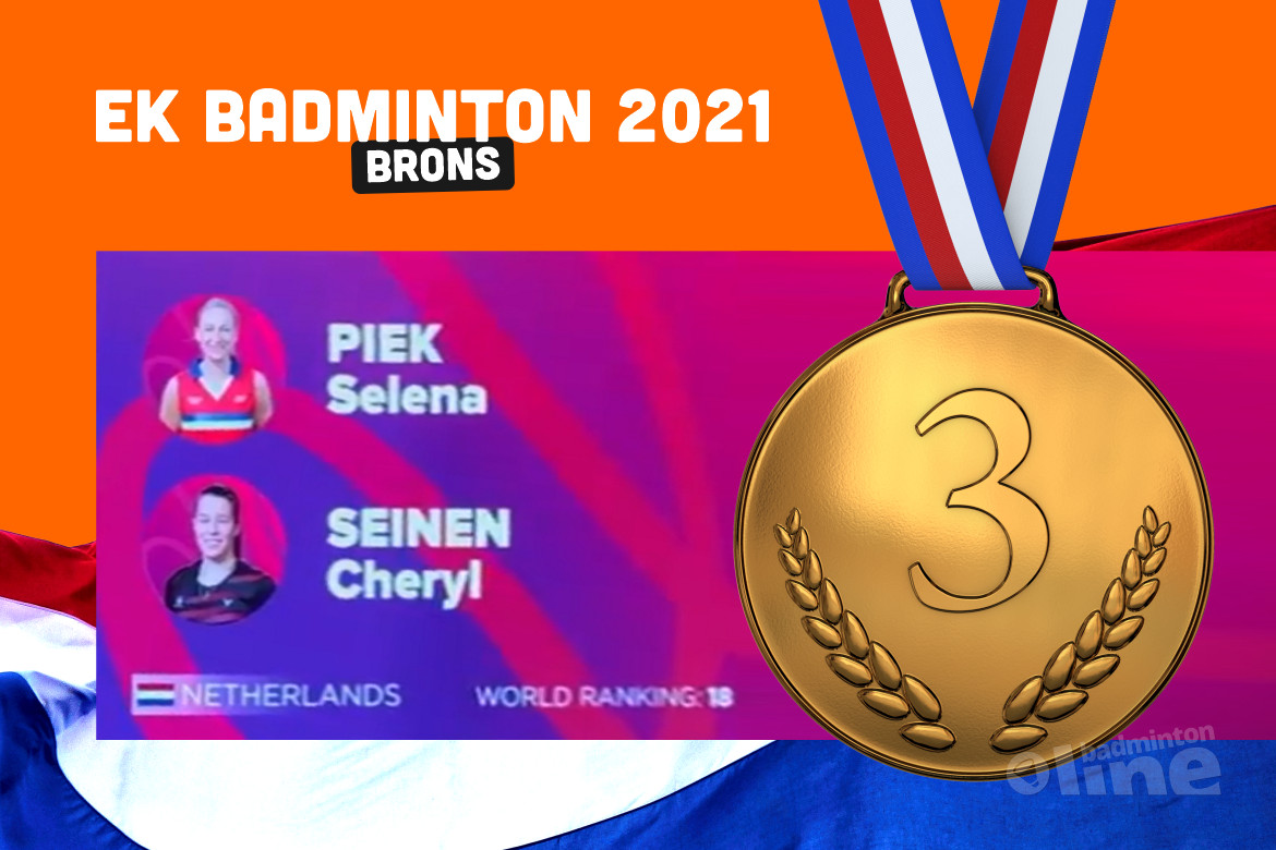 EK Badminton: brons voor Selena Piek en Cheryl Seinen